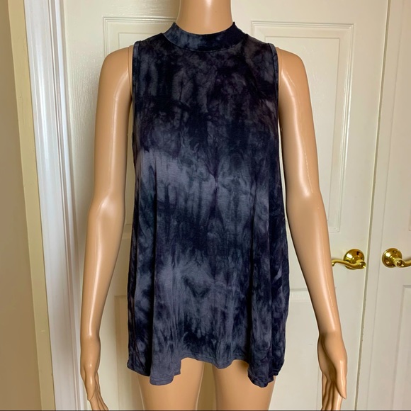 Ginger G | Tops | Ginger G Tie Dye Sleeveless Long Tank Sz L | Poshmark